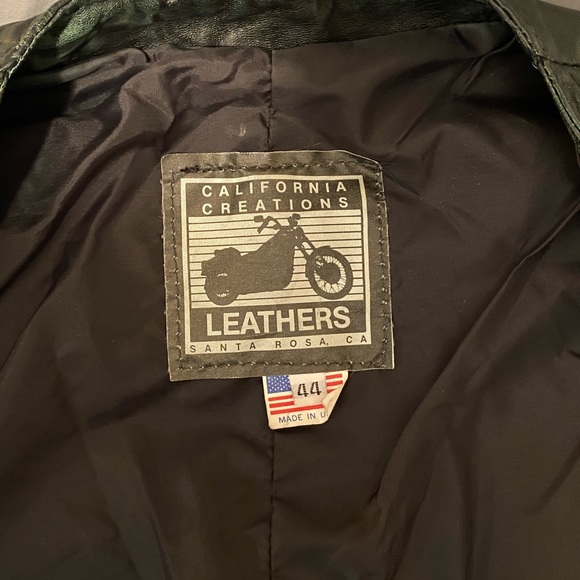 California Creations Leathers | Jackets & Coats | Vintage California Creations Leather Vest ...